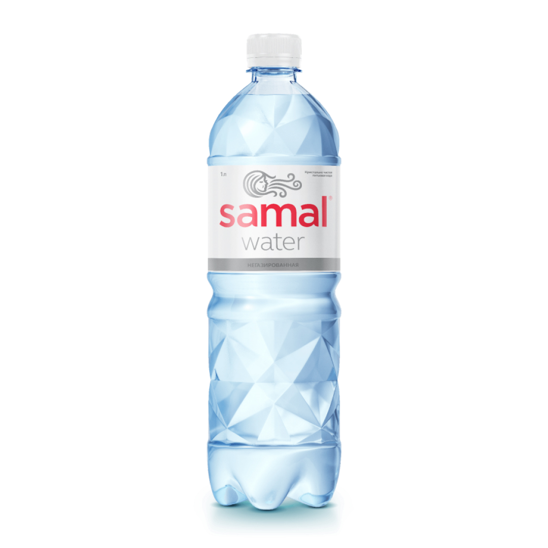 Купить Вода негазированная питьевая "Samal", 1 л: в Алмате, Астане ...