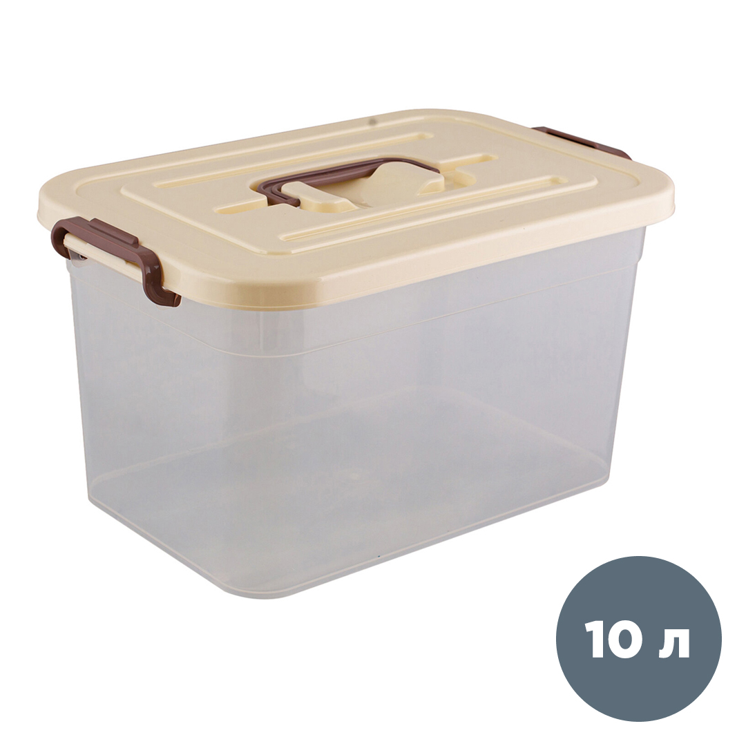 Купить Ящик-контейнер для хранения Полимербыт, 10 л, пластик ...