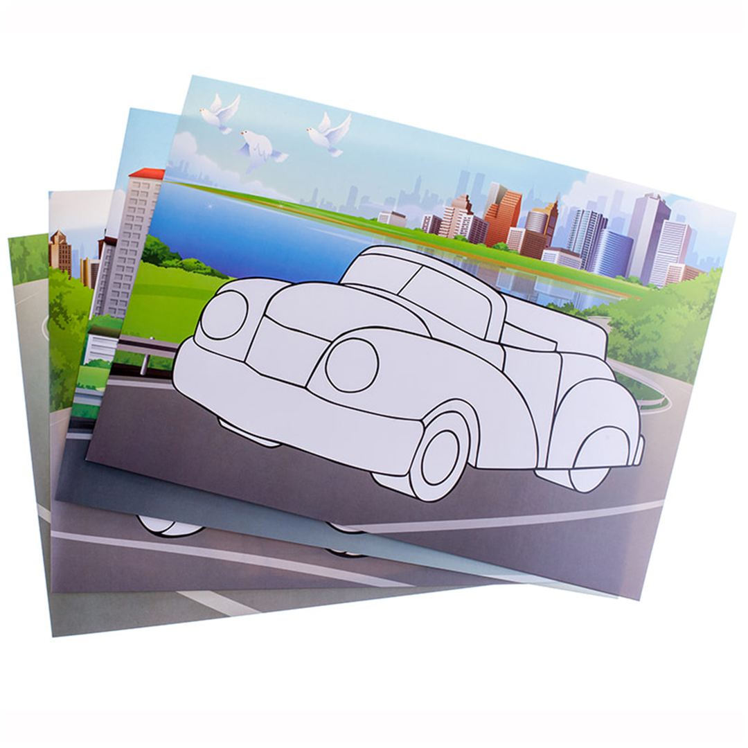 Купить Раскраска пластилином А4, Мульти-Пульти "Машинки": в Алмате ...