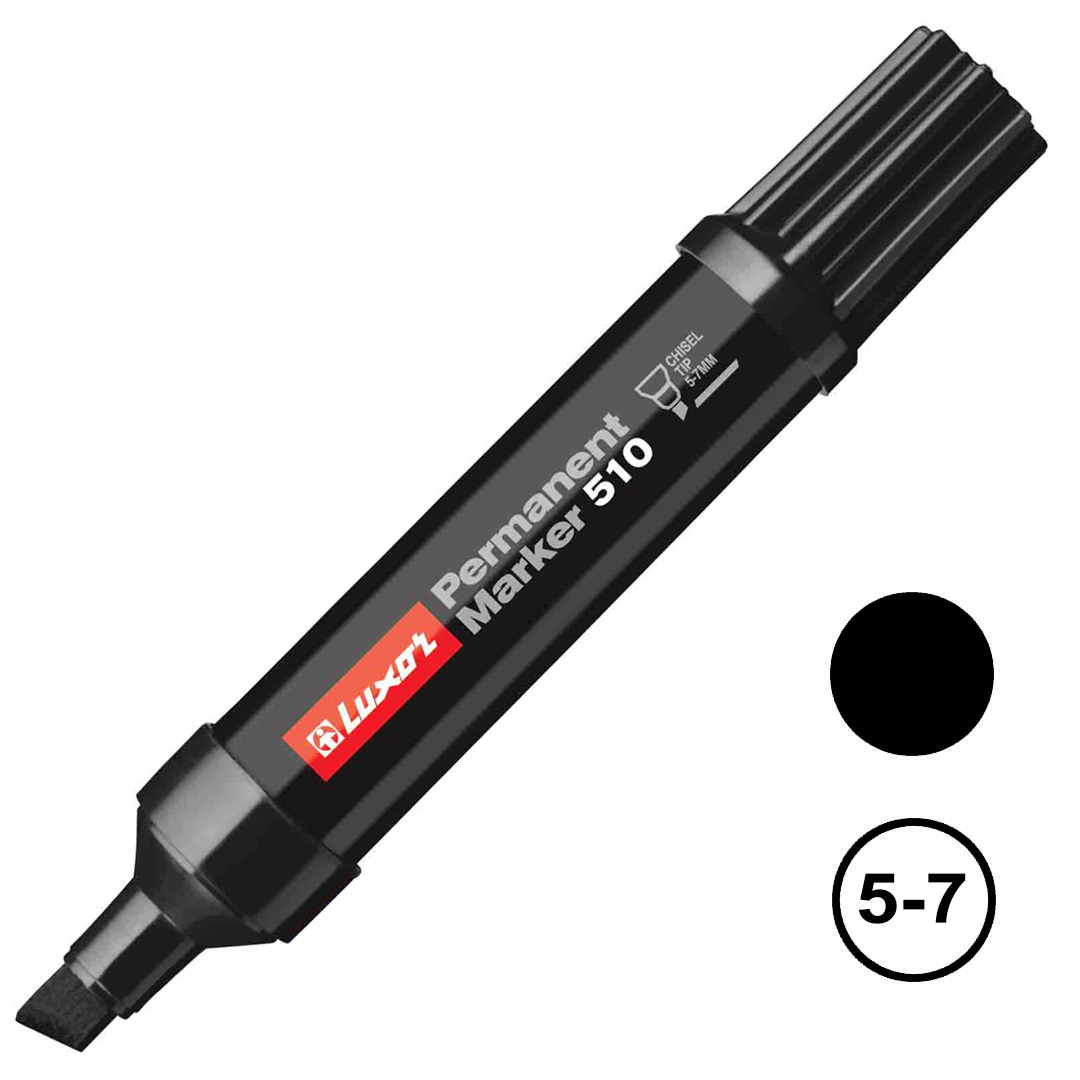 Купить Маркер перманентный Luxor "Permanent Marker 510", скошенный ...