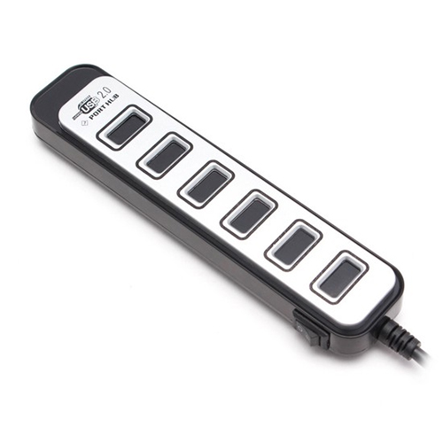 Купить Расширитель USB, Deluxe, DUH7002BK, 7 портов, USB 2.0 Hi-Speed ...