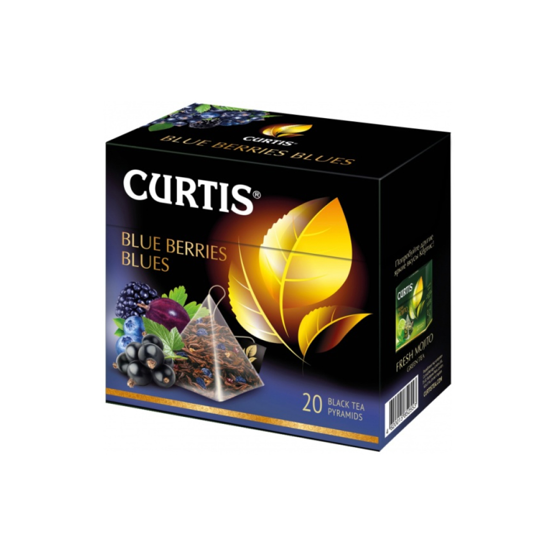 Купить Чай Curtis "Blue Berries Blues", черный, 20 пирамидок: в Алмате ...