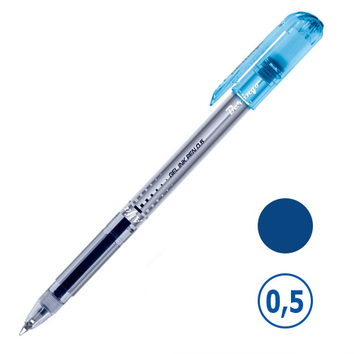 Купить Ручка гелевая Berlingo А-12, 0,5 мм, синяя, цена за штуку: в ...