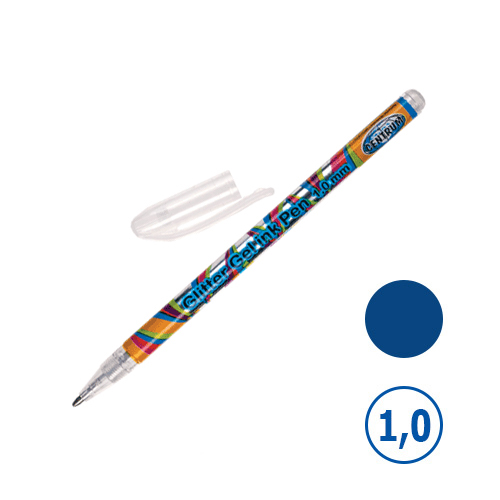 Купить Ручка гелевая Centrum Plasma, 1 мм, серебрянная, с блестками ...