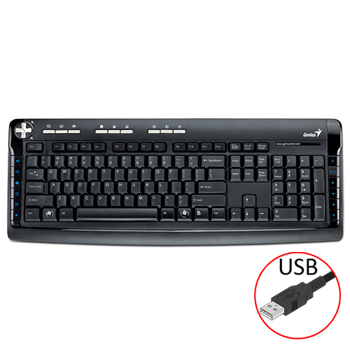 Купить Keyboard KB-350E Black, USB,kaz/rus,eng, Genius.: в Алмате ...