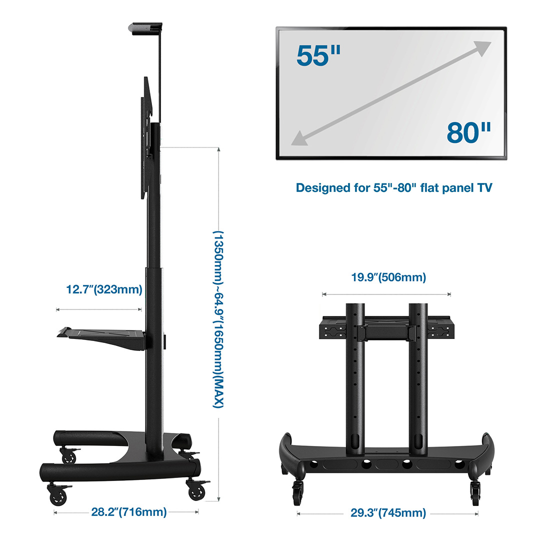 Купить Механическая стойка для телевизора North Bayou AVA1800-70-1P, 55 ...