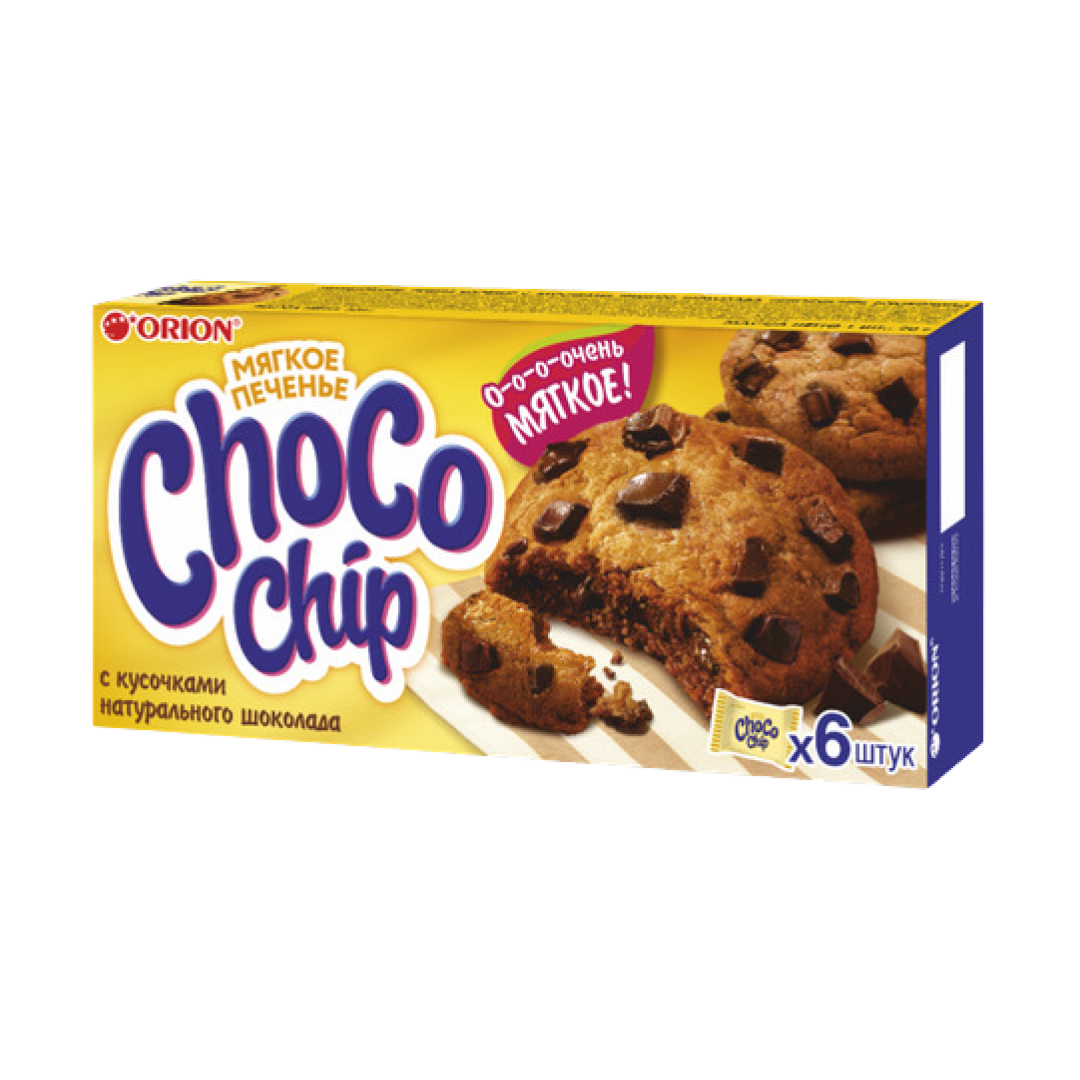 Купить Печенье сдобное Orion "Chocochip", с шоколадом, 120 гр, 6 штук в коробке: в Алмате ...