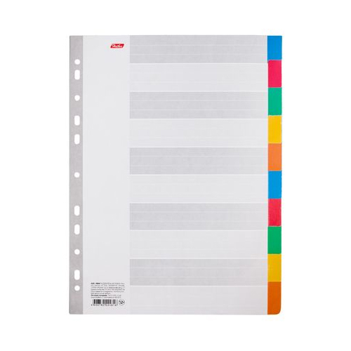 Купить Разделитель картонный Hatber для папок А4, 10 разделов, 10 цветов: в Алмате, Астане ...